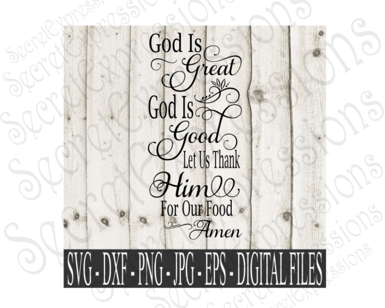 God is Great God is Good (89418) | SVGs | Design Bundles