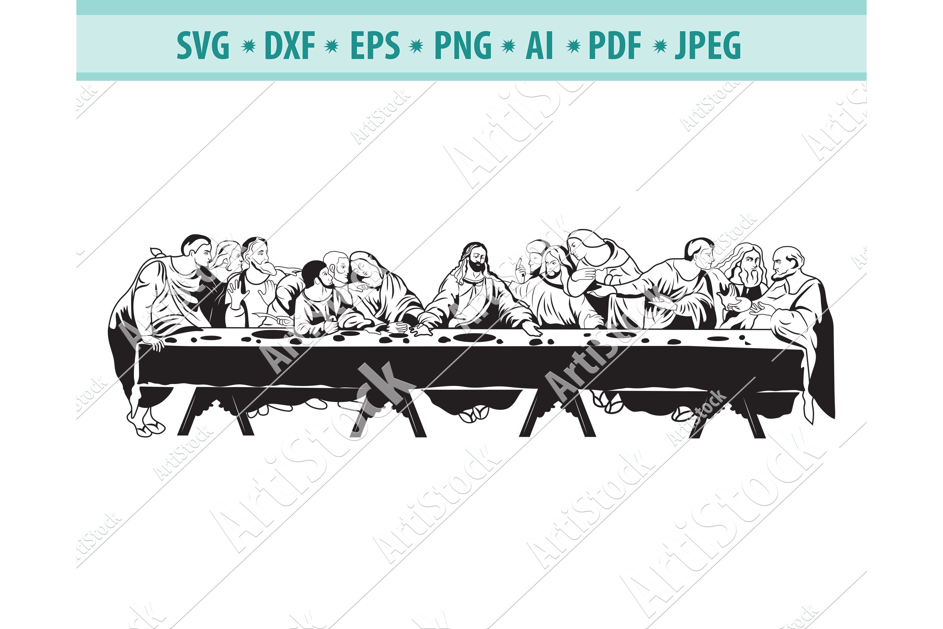 Lords Supper Clipart Black And White Hearts