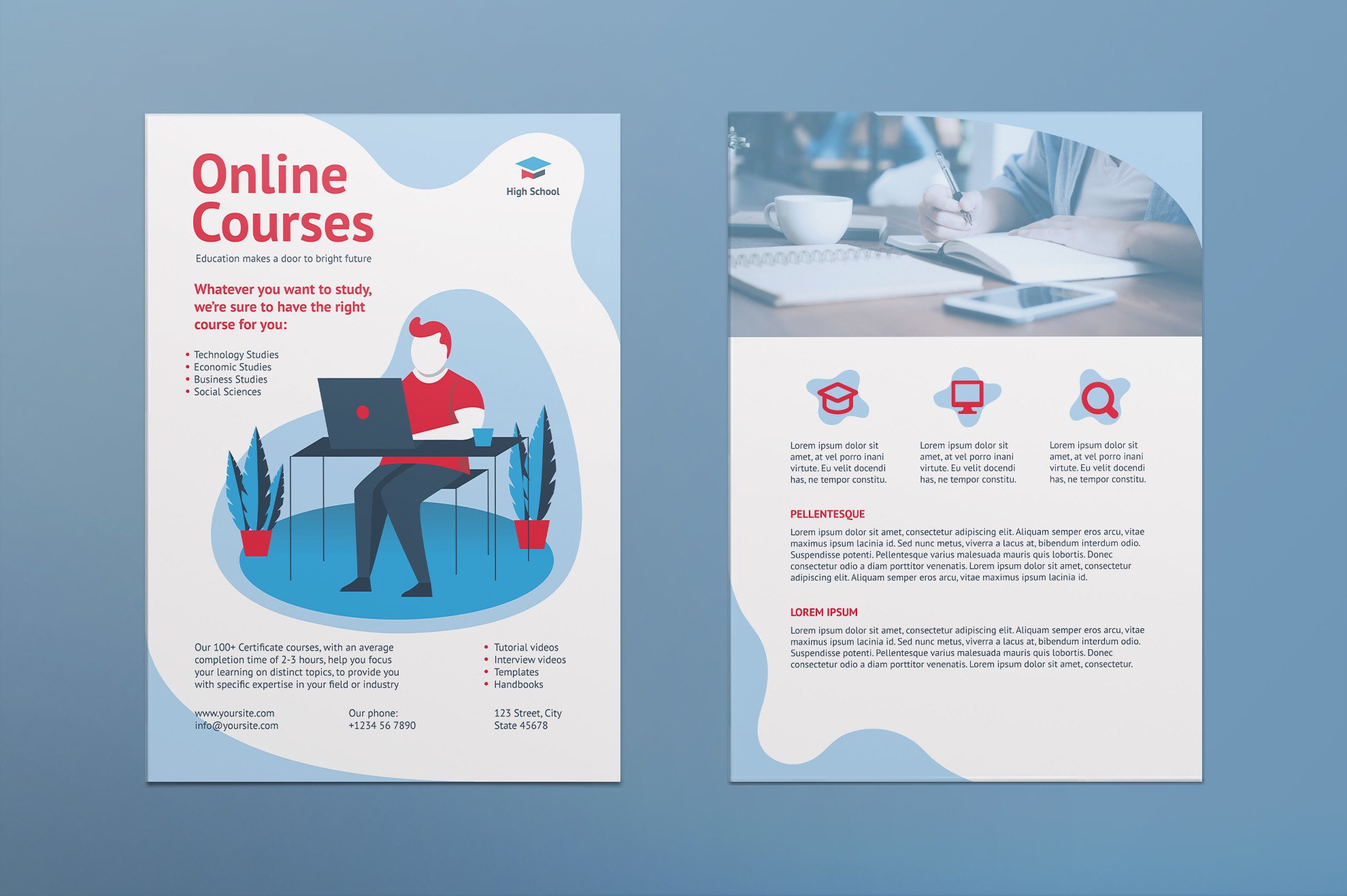 Online Courses Flyer (436881) | Flyers | Design Bundles