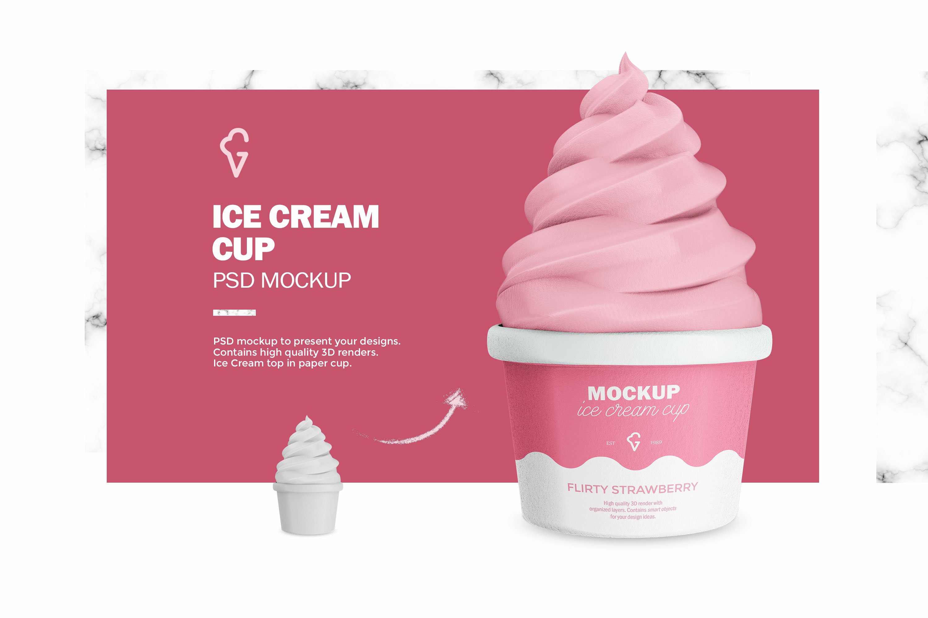 Frozen Yogurt Cup Design
