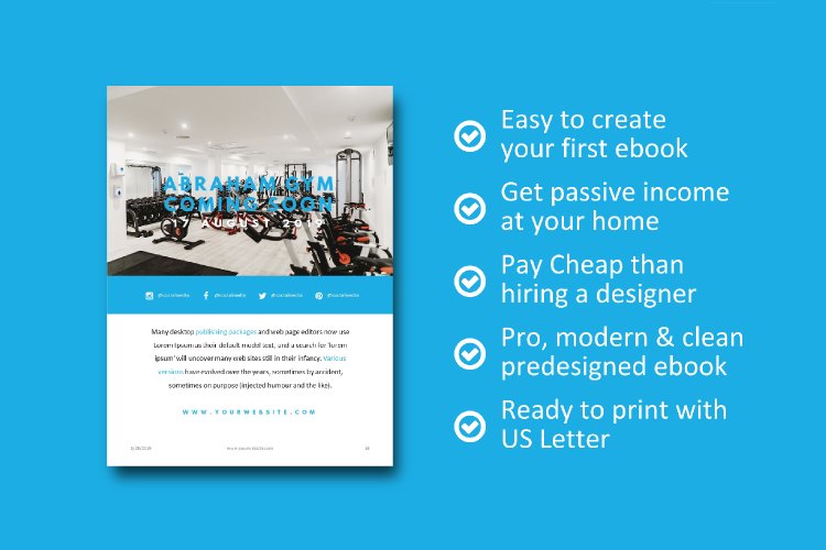 Fitness eBook Template Easy Editable Using Keynote (392296 ...