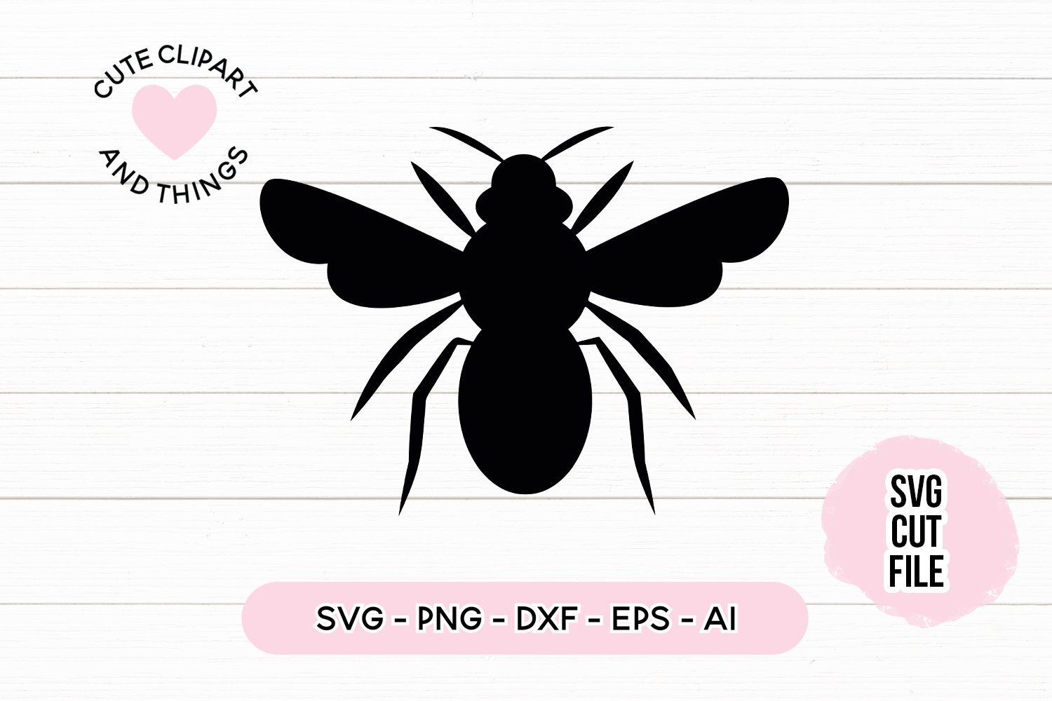 Realistic Bee SVG Cut File (1413934) | SVGs | Design Bundles