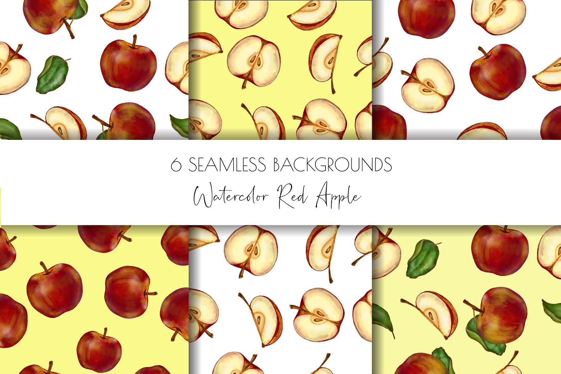 Apple Digital paper,Scrapbook Paper, ,Seamless patern (1147173 ...