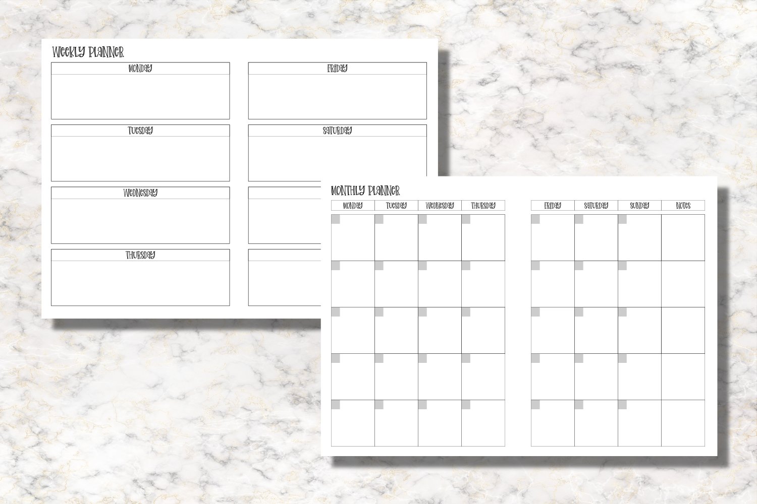 Yellow Gold Cover Notebook Inserts Planner