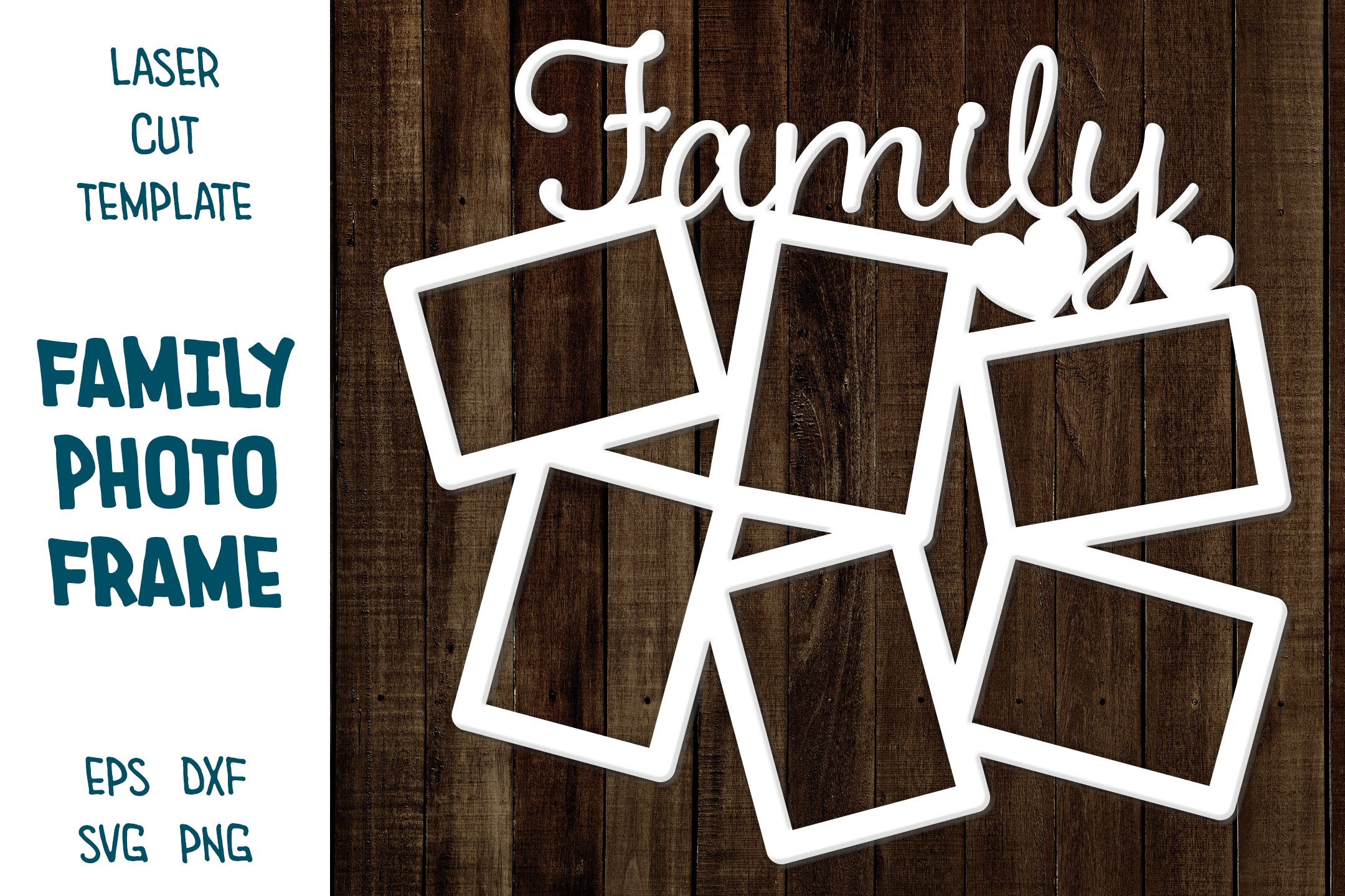 Collage for Family Photos, Photo Frames with sign Family SVG (1135072 ...