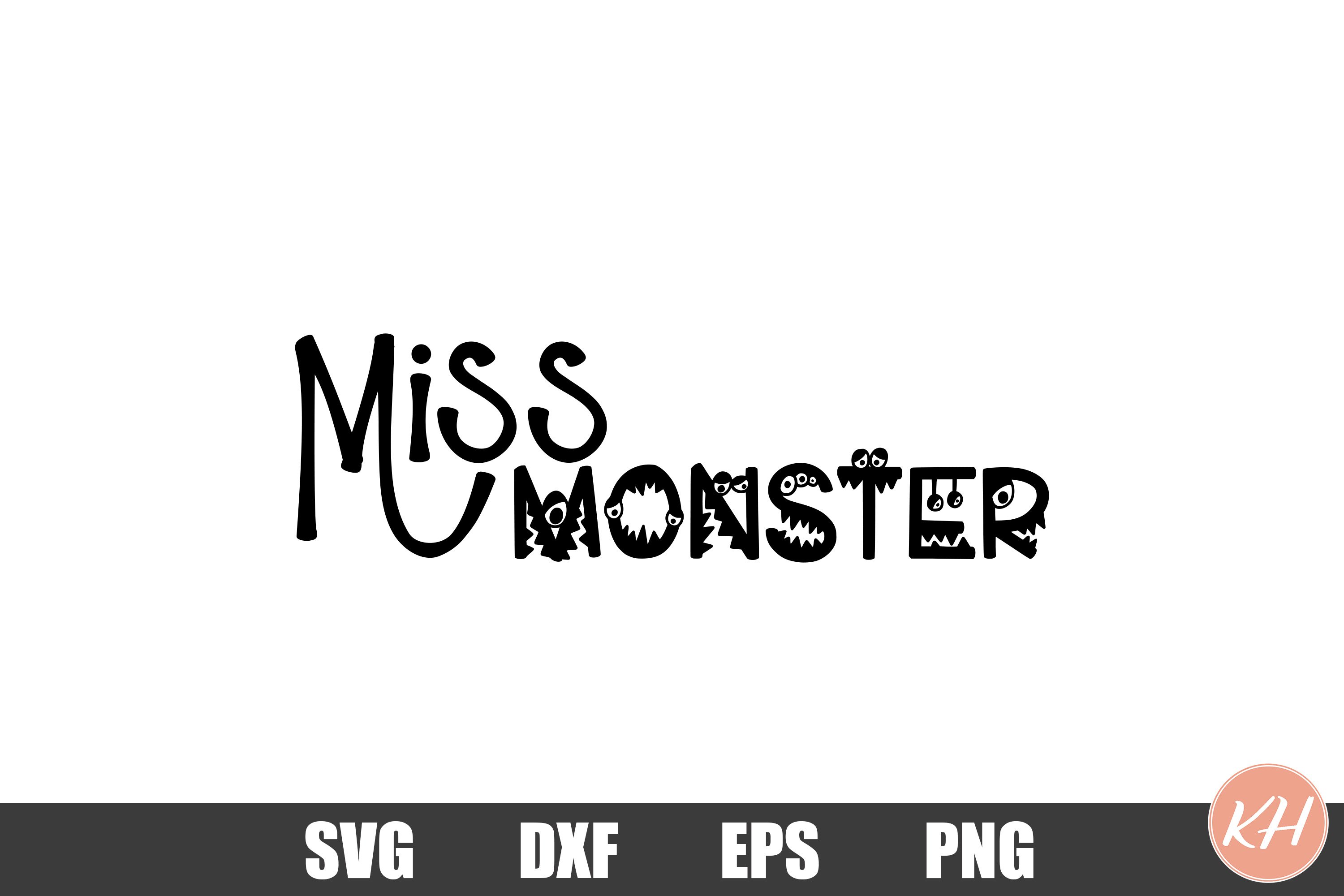 Miss Monster SVG cutting file (240512) | SVGs | Design Bundles