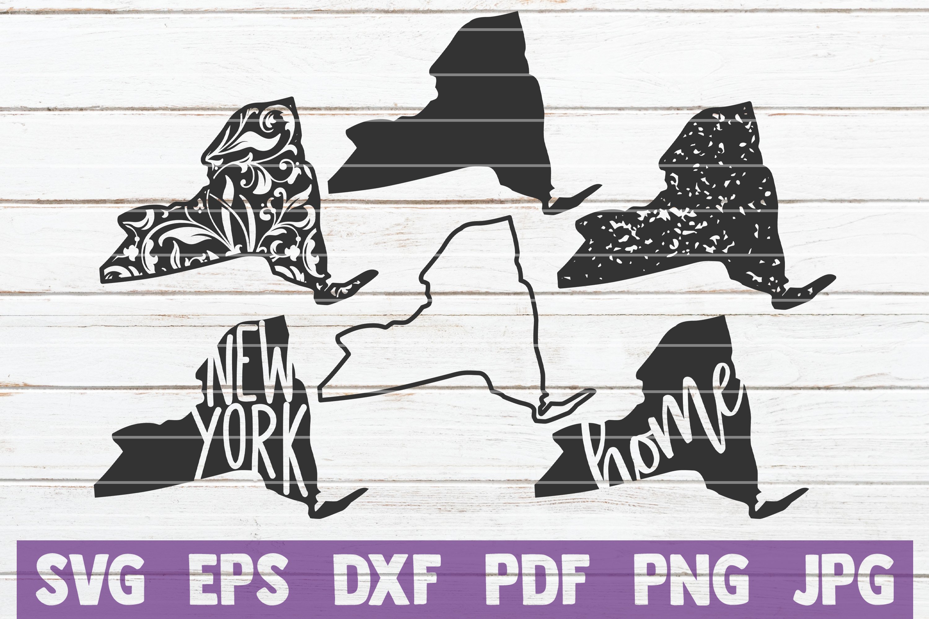 New York State SVG Cut File | commercial use (268028) | Cut Files ...
