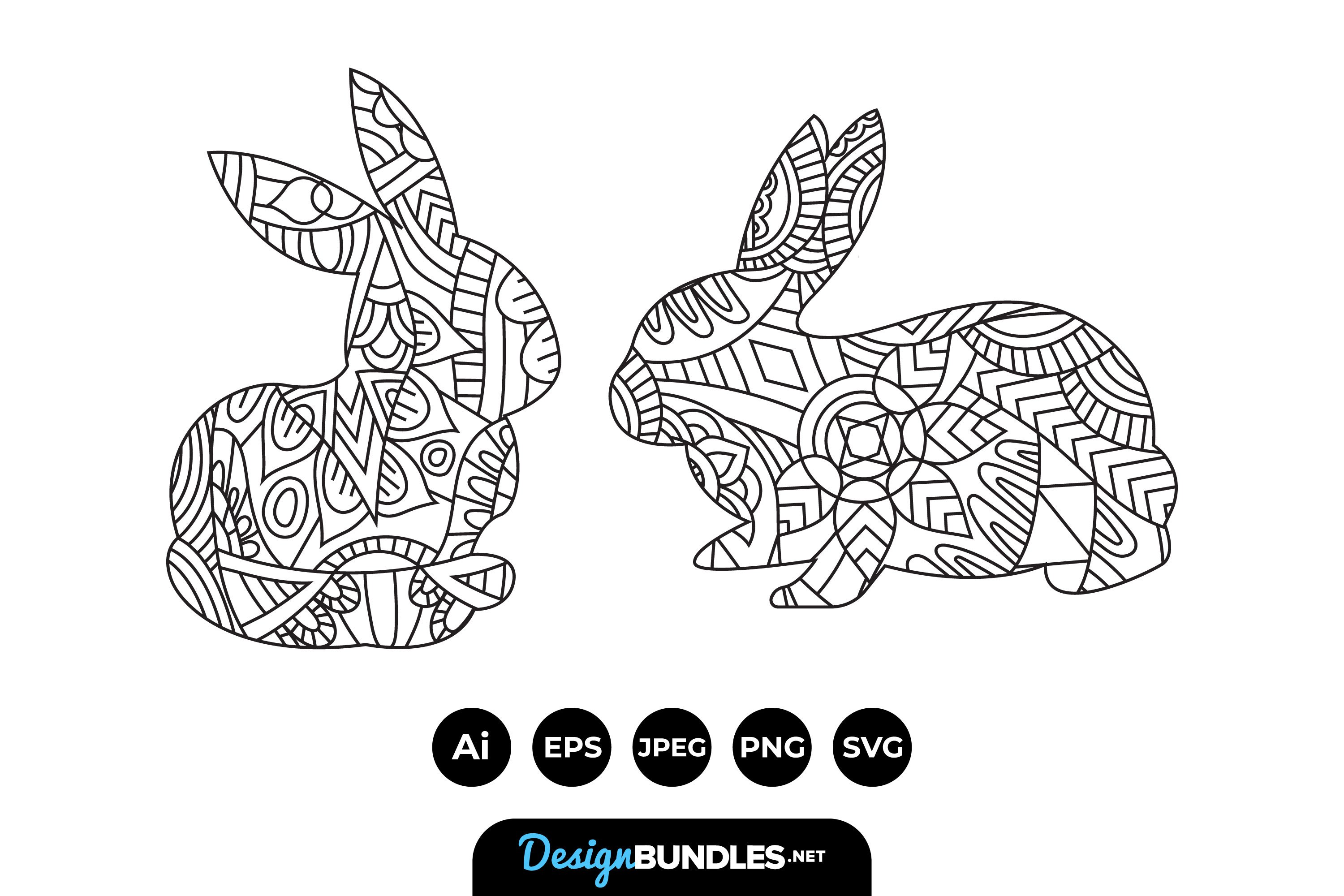 Rabbit Mandalas