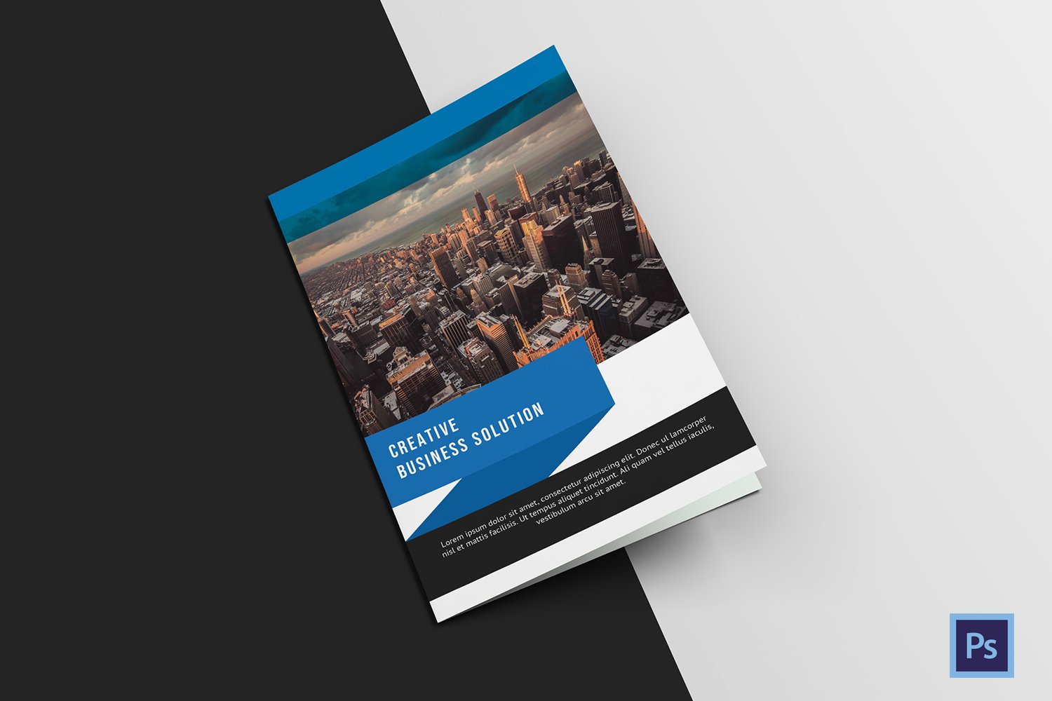 Bifold Business Brochure Template, Photoshop Template (2193638 ...