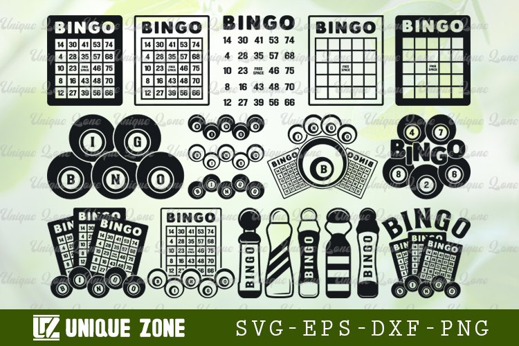Bingo SVG, Bingo Balls Svg, Bingo Card Svg, Bingo Dauber Svg