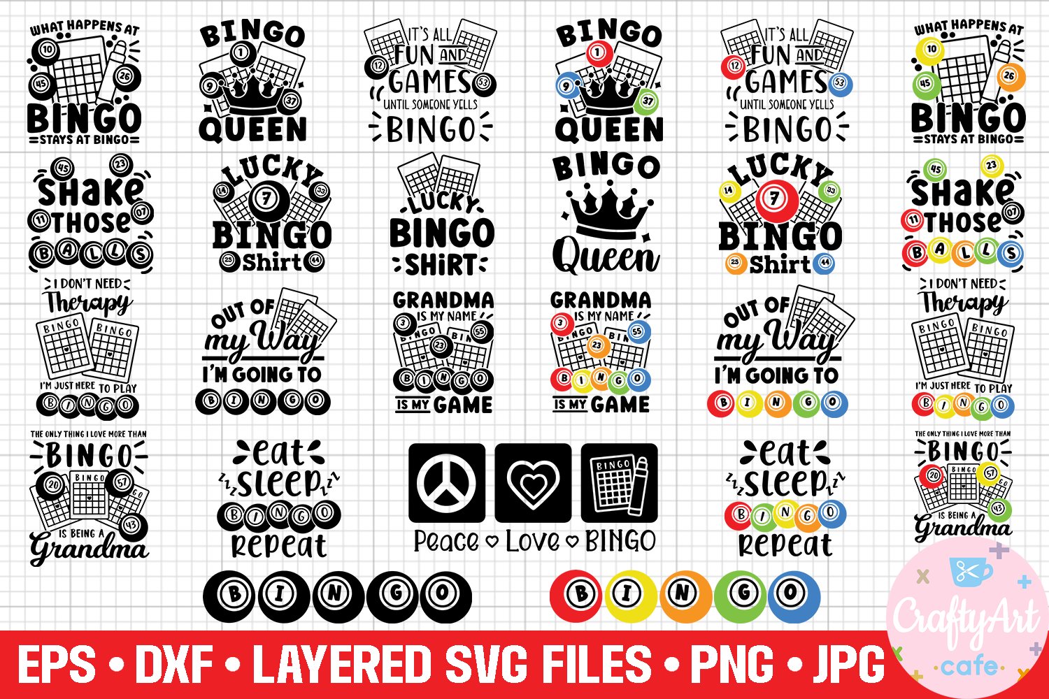 Bingo SVG, Bingo balls svg, bingo card svg, bingo Dauber svg, bingo ...