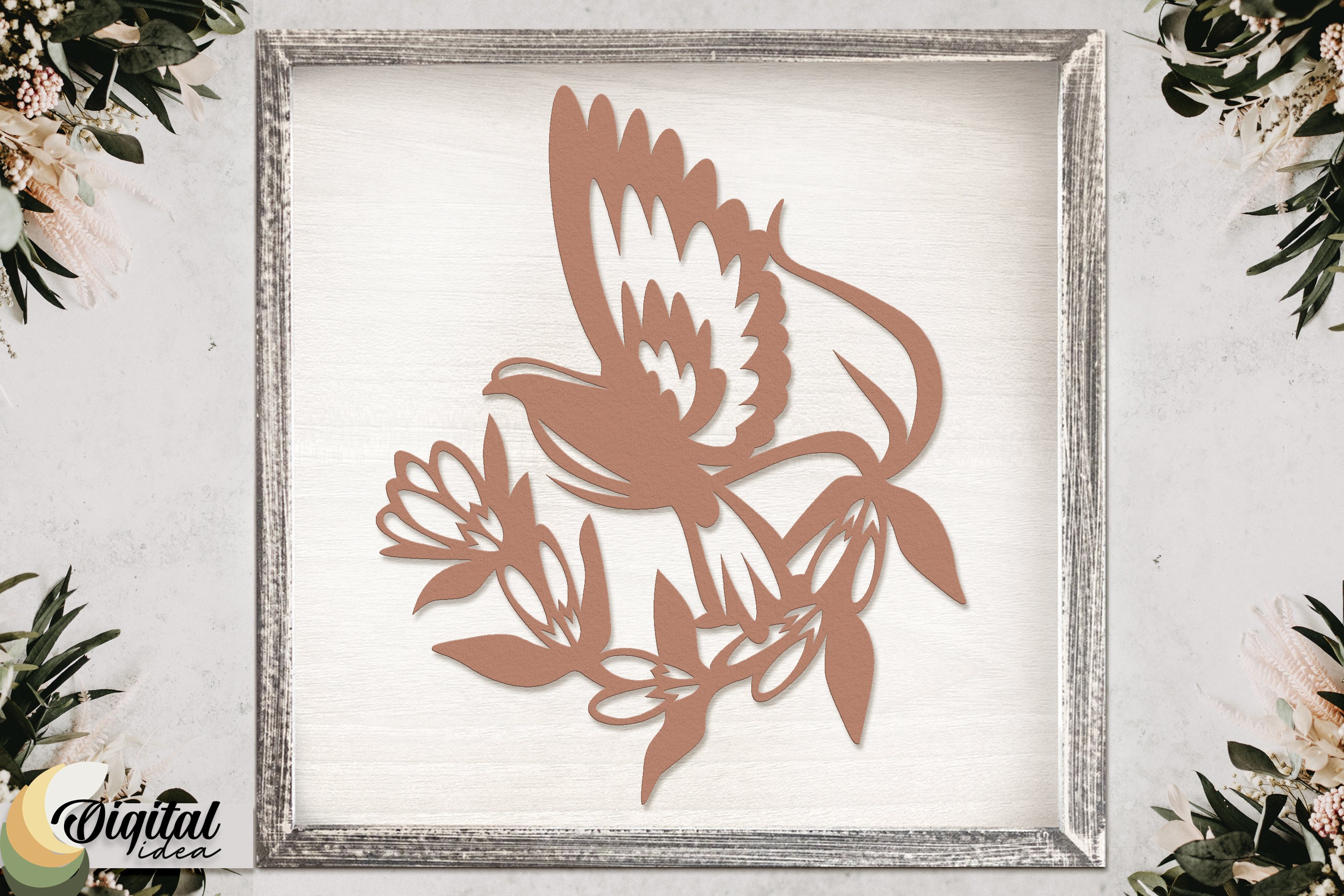 Dove Flower Design