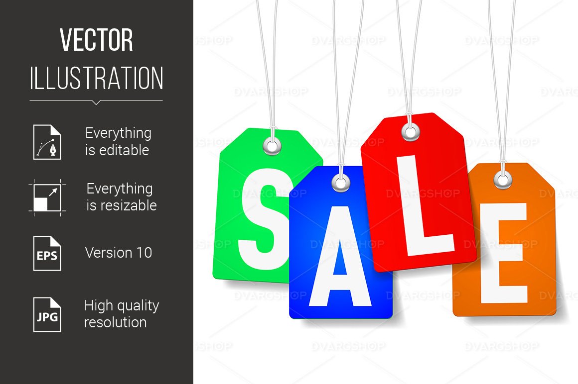 Price tags with Sale word (2244416)
