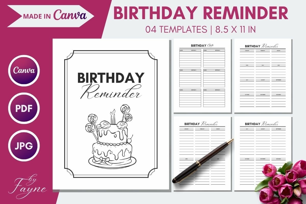 Birthday Reminder Template