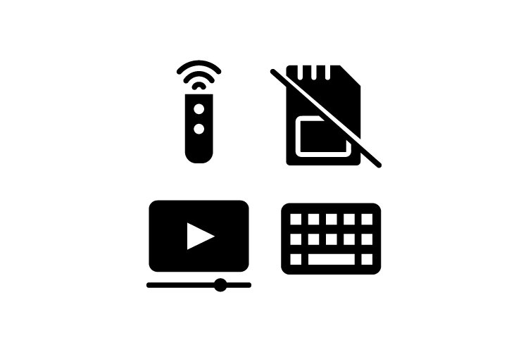 Black electronic icon design collection 02 (1737741) | Icons | Design ...