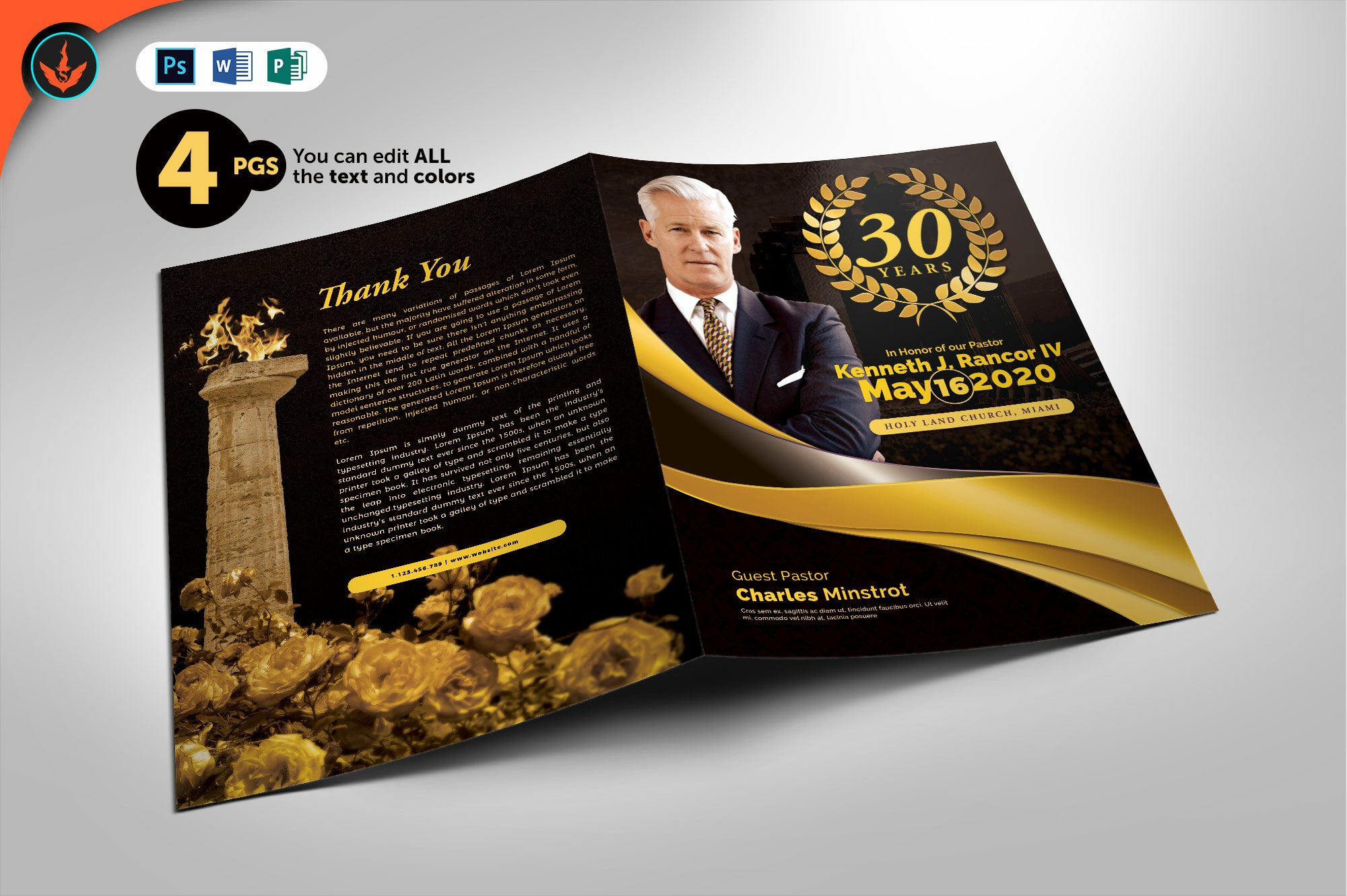 Church Anniversary Program Booklet