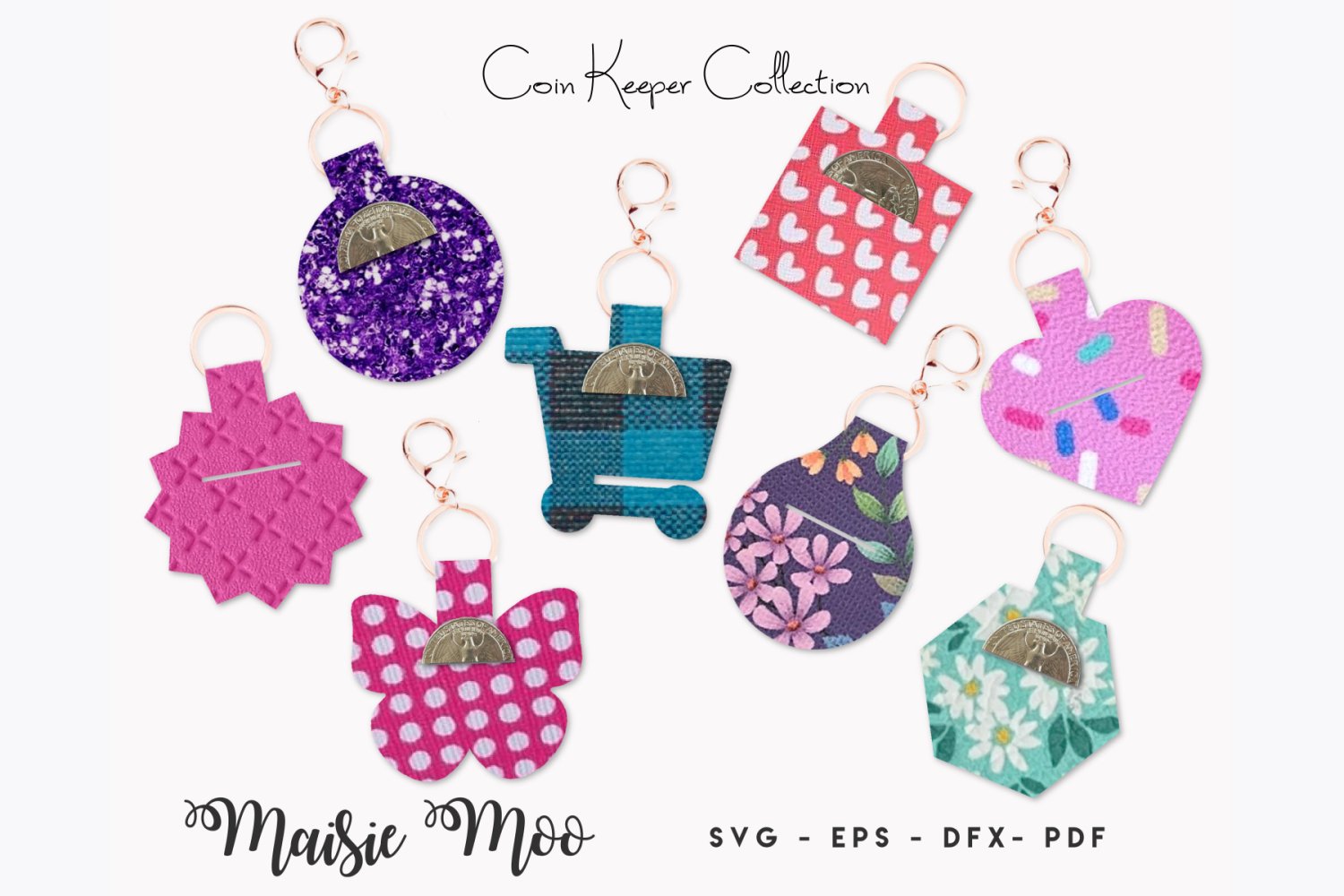 Quarter Coin Holder Key Chain
