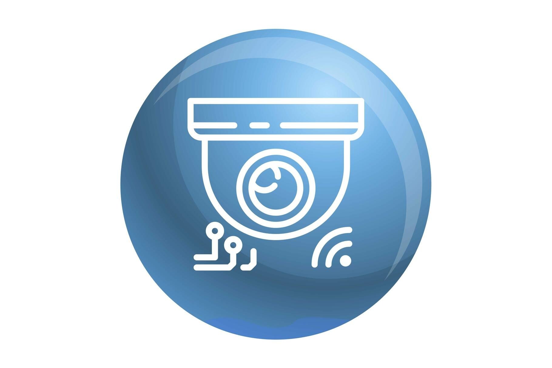 Indoor security camera icon, outline style (1387168) | Icons | Design ...