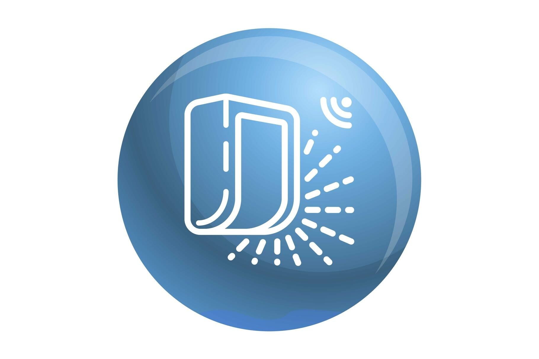 Smart outdoor light icon, outline style (1387174)