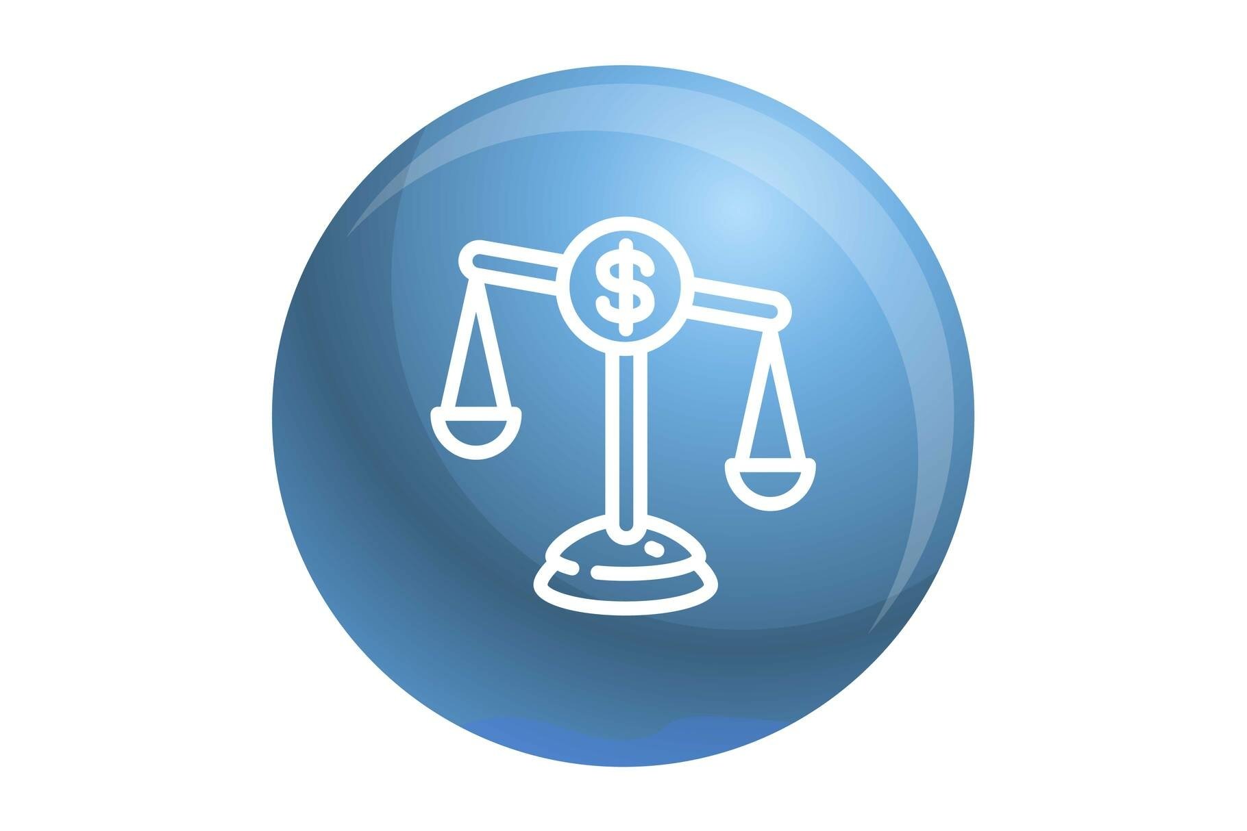 Money balance icon, outline style (1387203) | Icons | Design Bundles