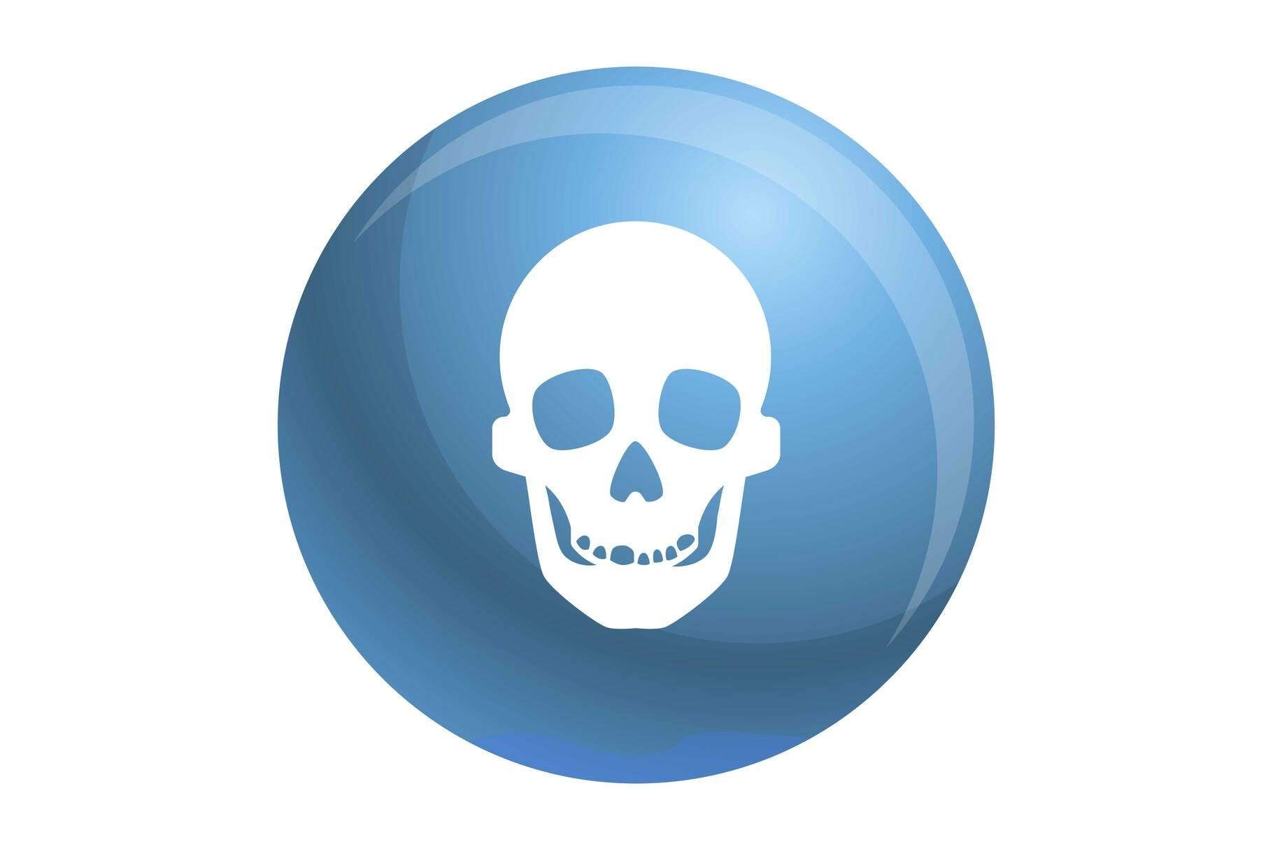 Skull icon, simple style (1391900) | Icons | Design Bundles