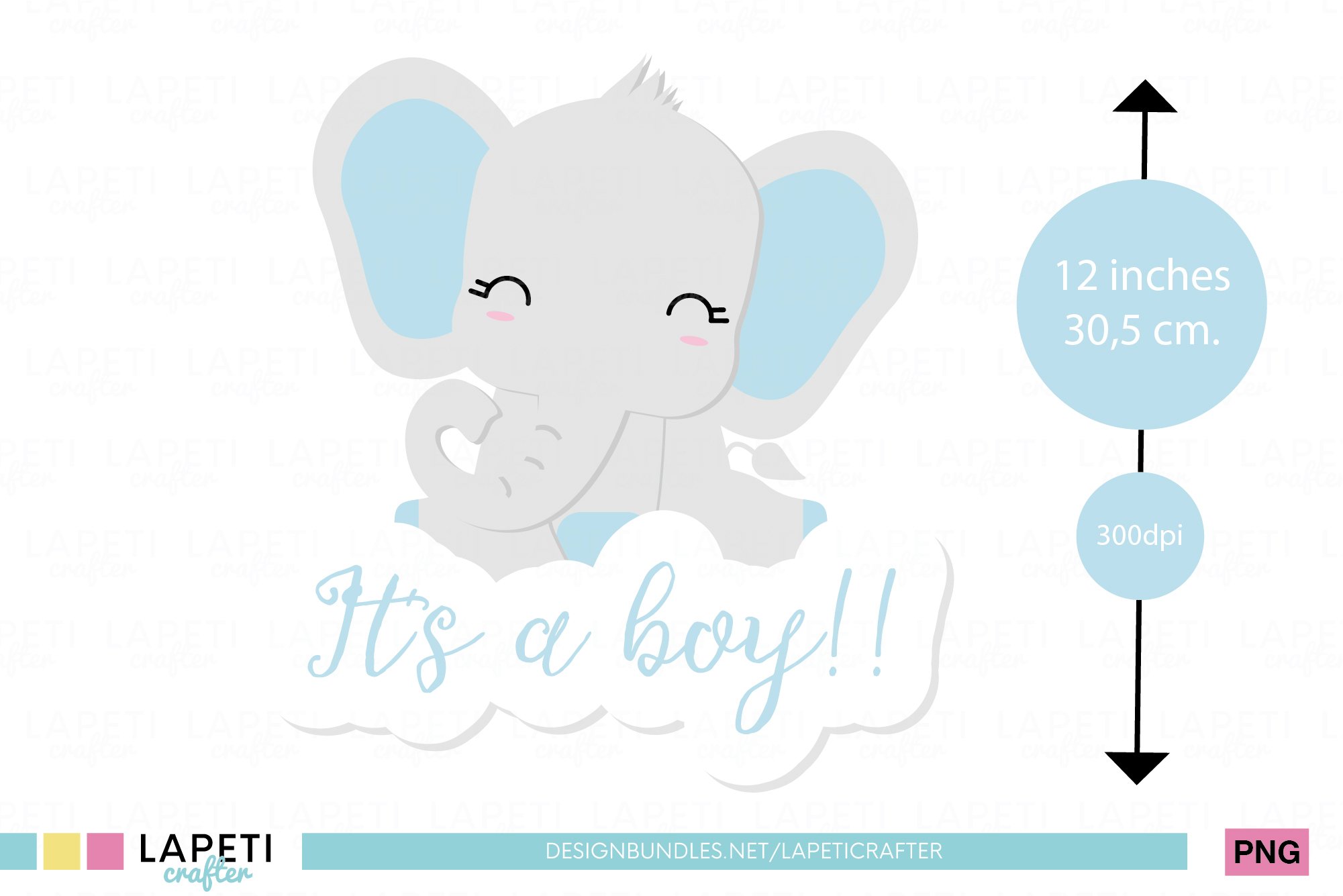 Blue Elephant Clipart Png