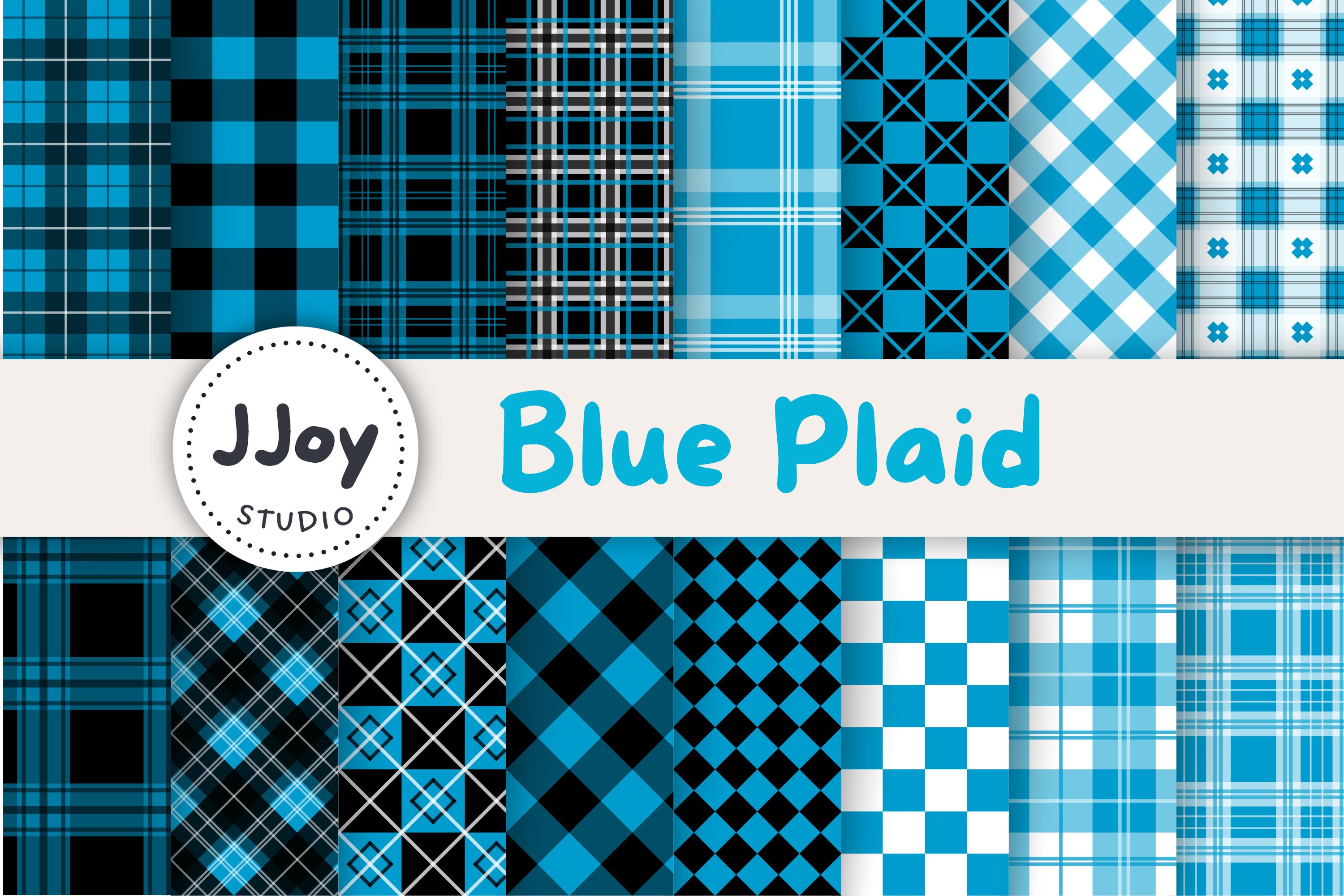 Blue And White Plaid Patterns