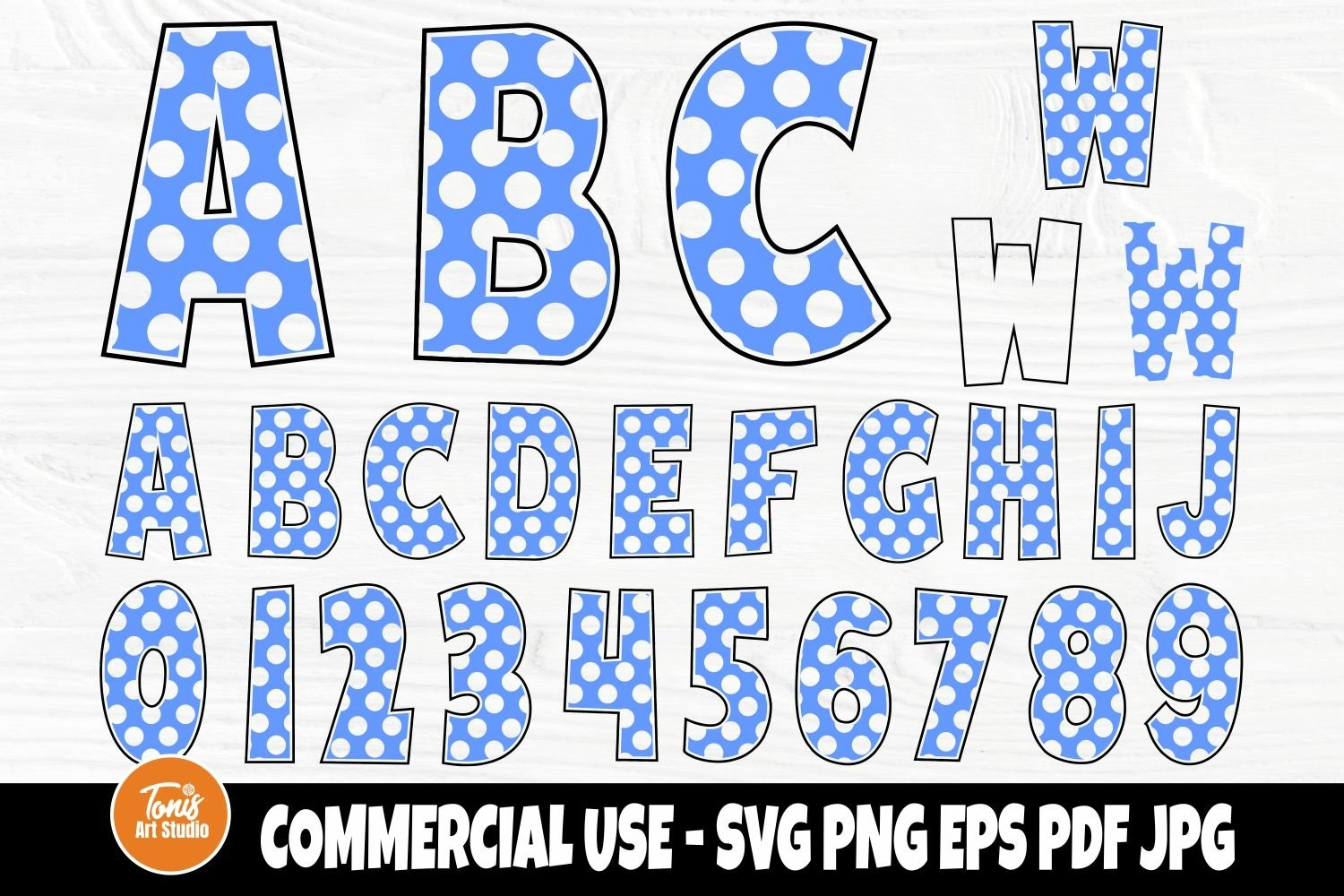 Polka dot letters and numbers | Font Alphabet SVG cut files (1830053 ...