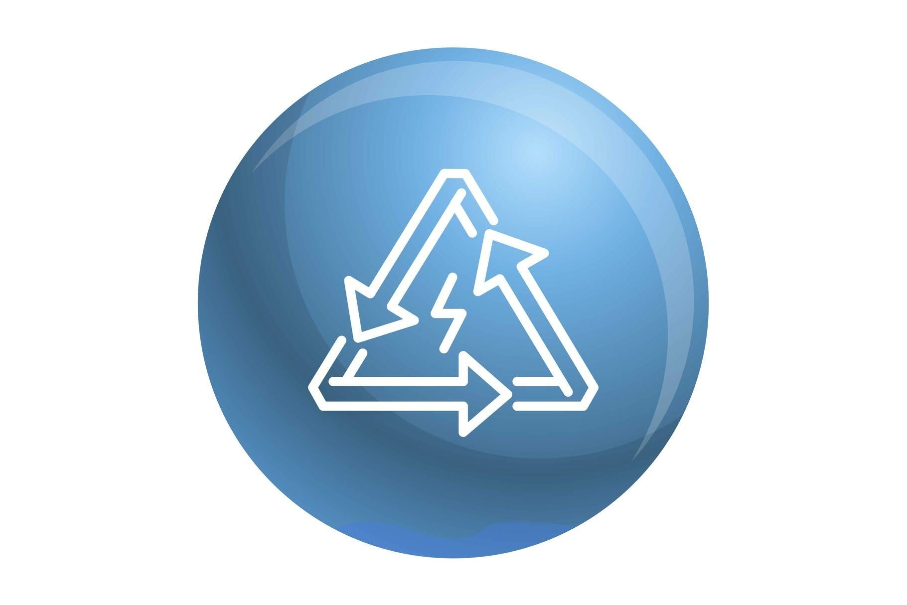 Triangular energy arrow icon, outline style (1400158) | Icons | Design ...