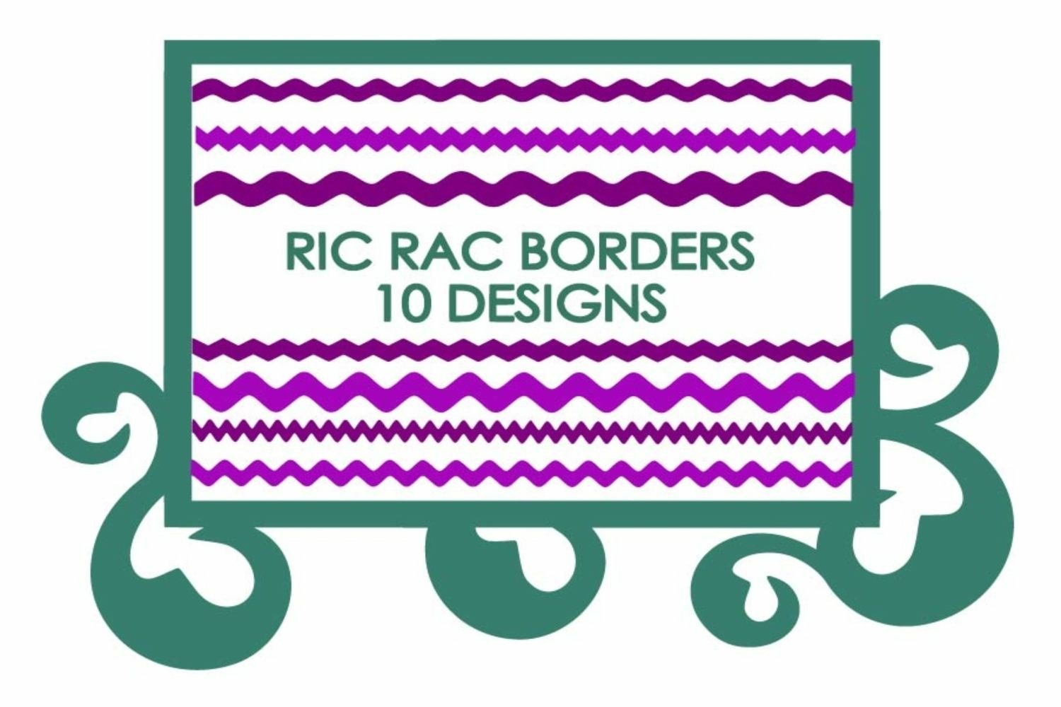 Simple Rick Rack Borders Silhouette Rickrack Royalty Free Images,