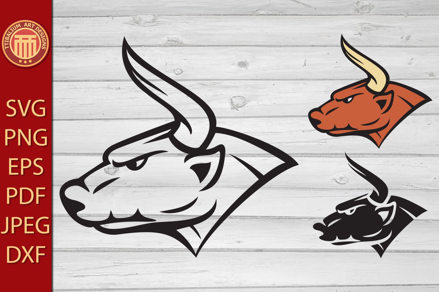 Bull Head - eps, jpg, dxf, svg, pdf, png files (2182931) | Vectors ...