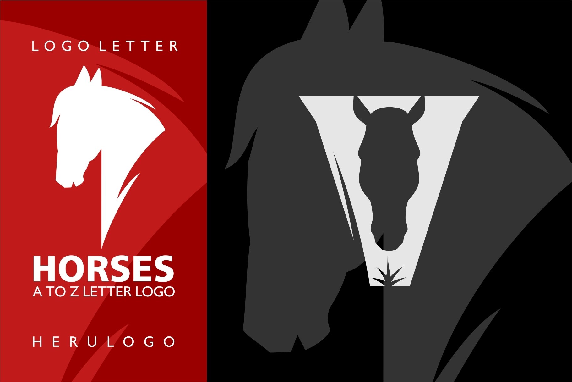 5 Letter Horse Logo