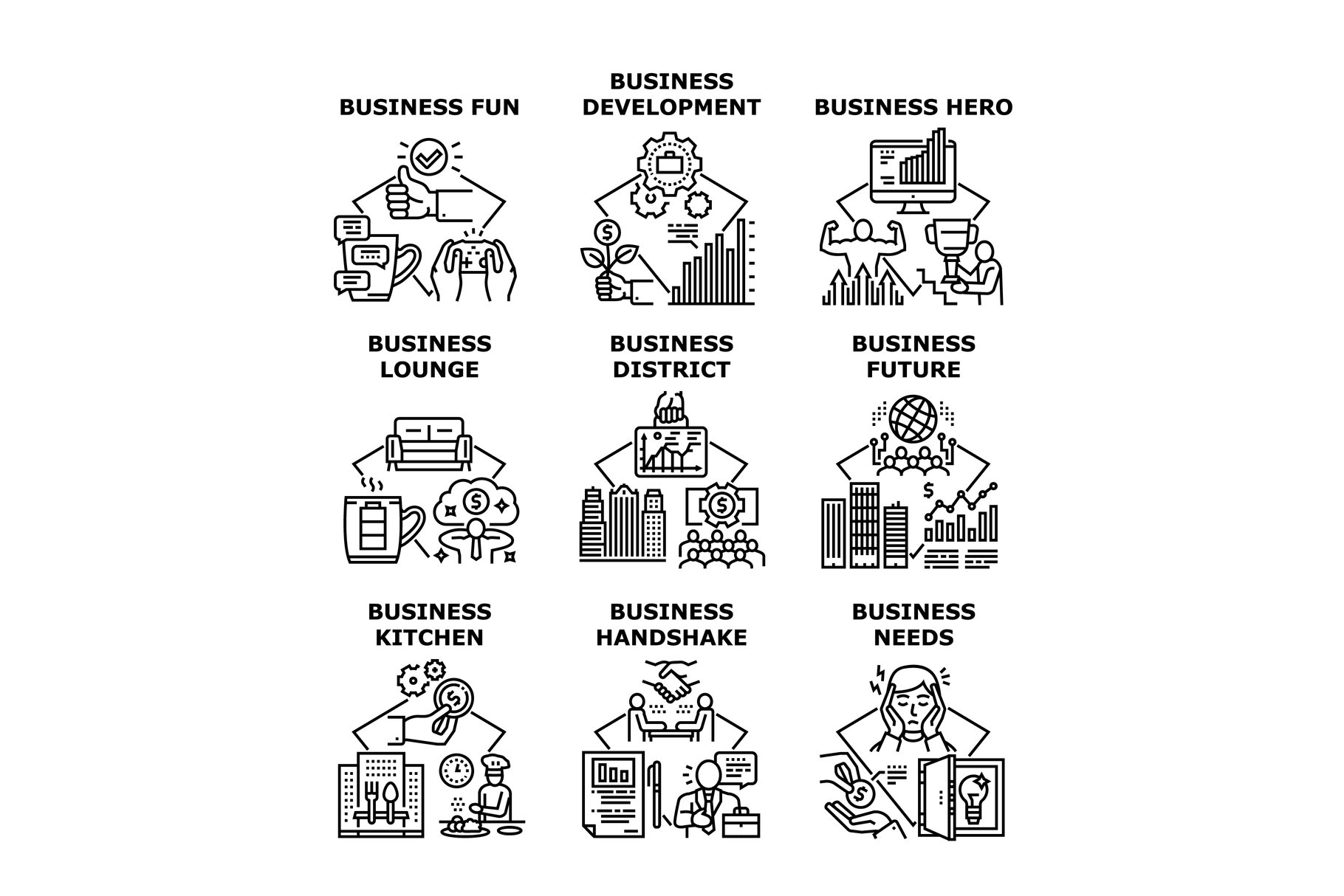 Business icon vector illustration (1789665) | Icons | Design Bundles