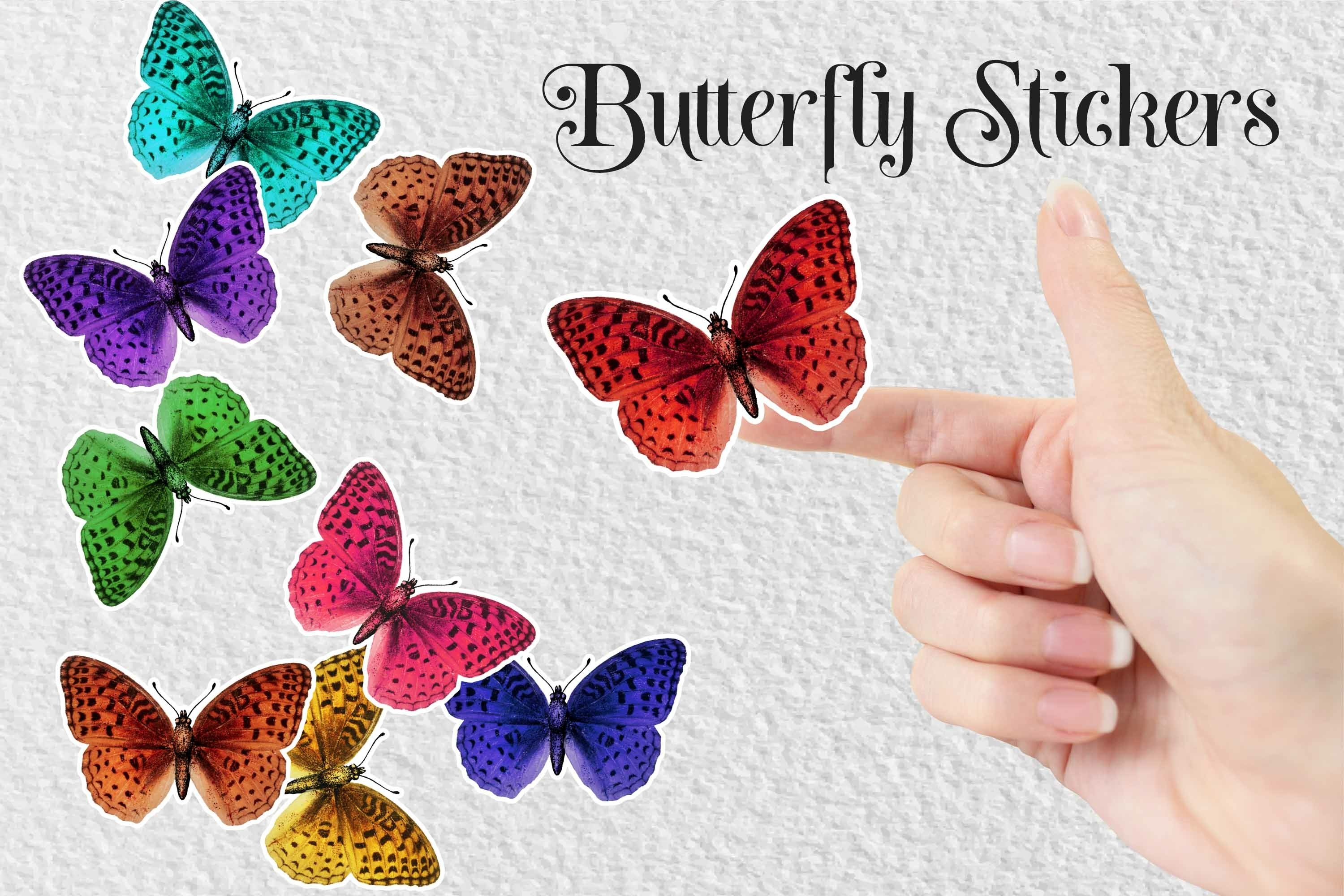 Butterfly printable stickers