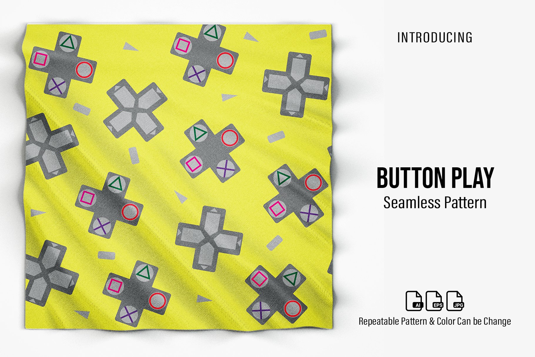 Button Play Patterns (1445085) | Patterns | Design Bundles