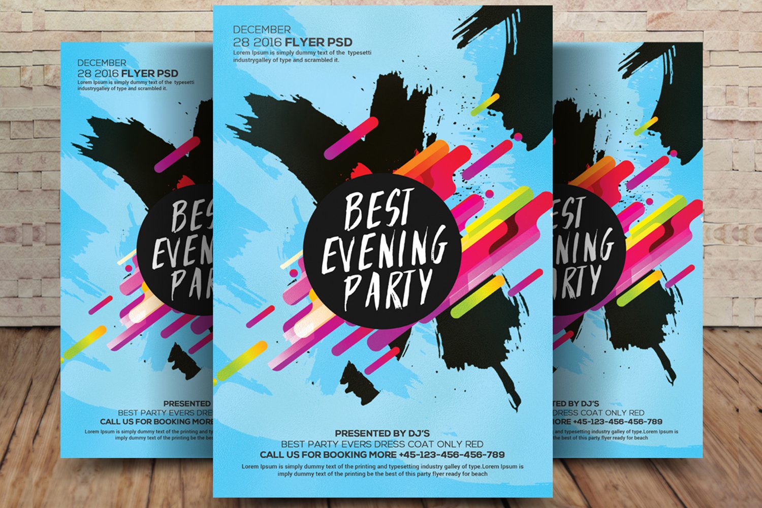 Best Evening Party Flyer (498706) | Flyers | Design Bundles