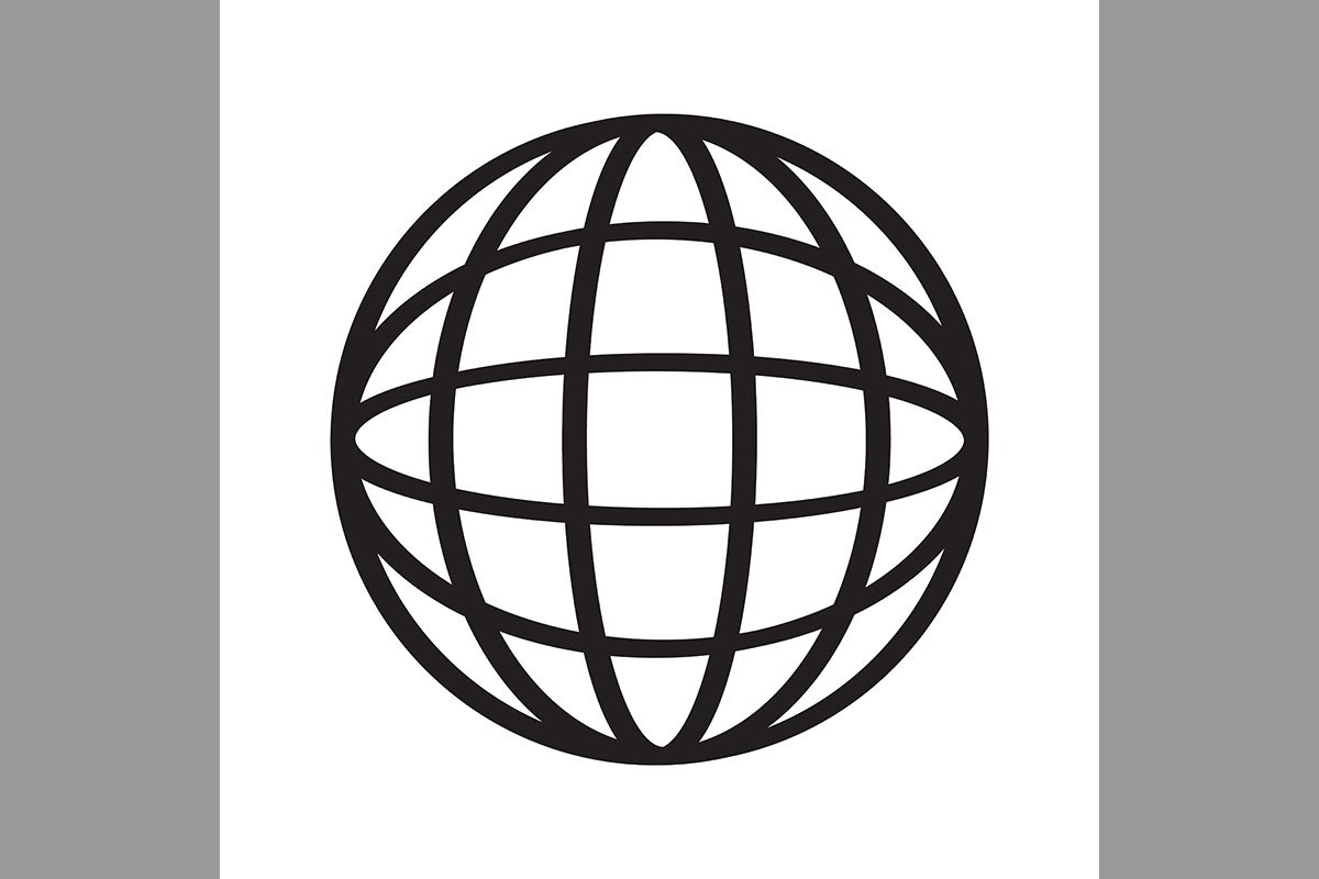 Wereldbol Schets Vector