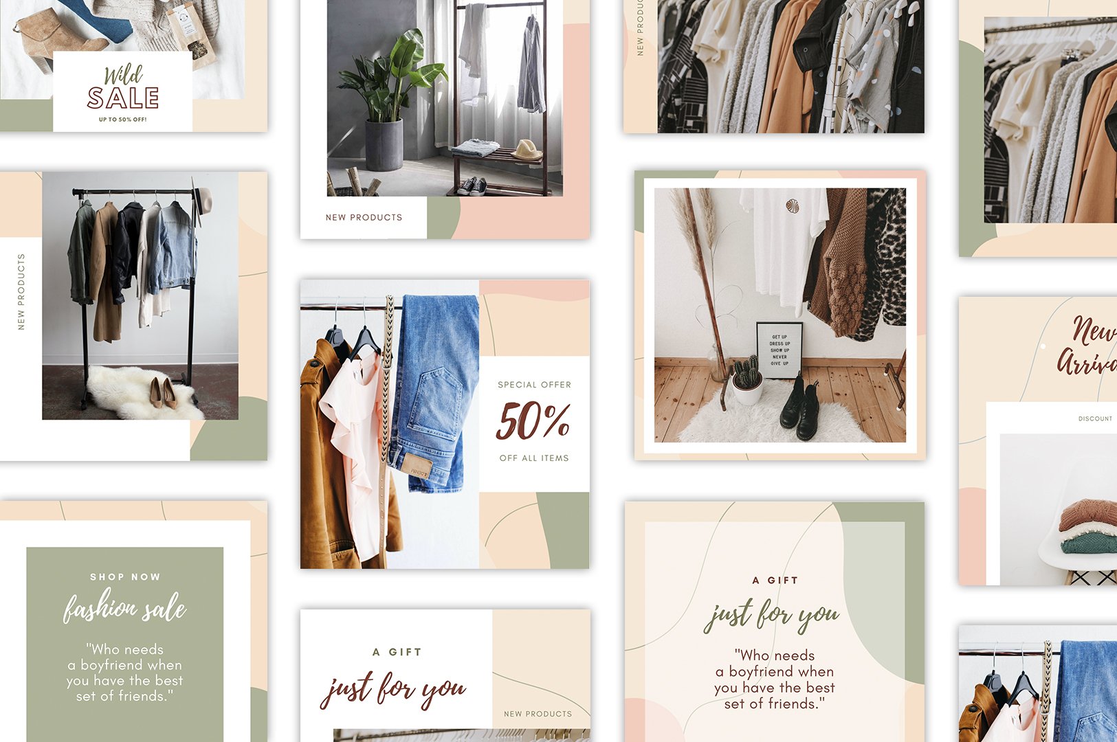 Instagram Posts Canva Template, Instagram Backgrounds (999564 ...