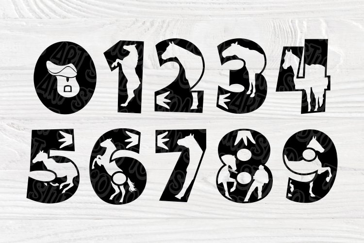 Horse SVG Fonts, Animal Alphabet Svg, Horse Letters Svg (566774) | Cut ...
