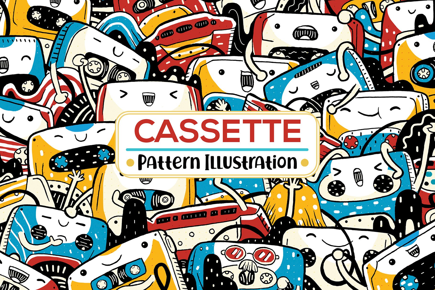 Cassette Pattern Illustration (950366) | Patterns | Design Bundles