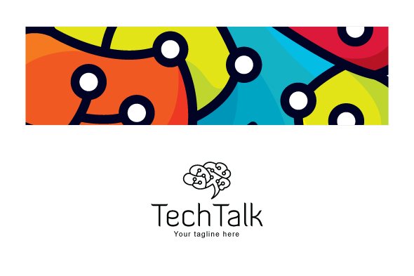 Tech Talk - Technical Brain Logo Design Template for Artific (26410 ...