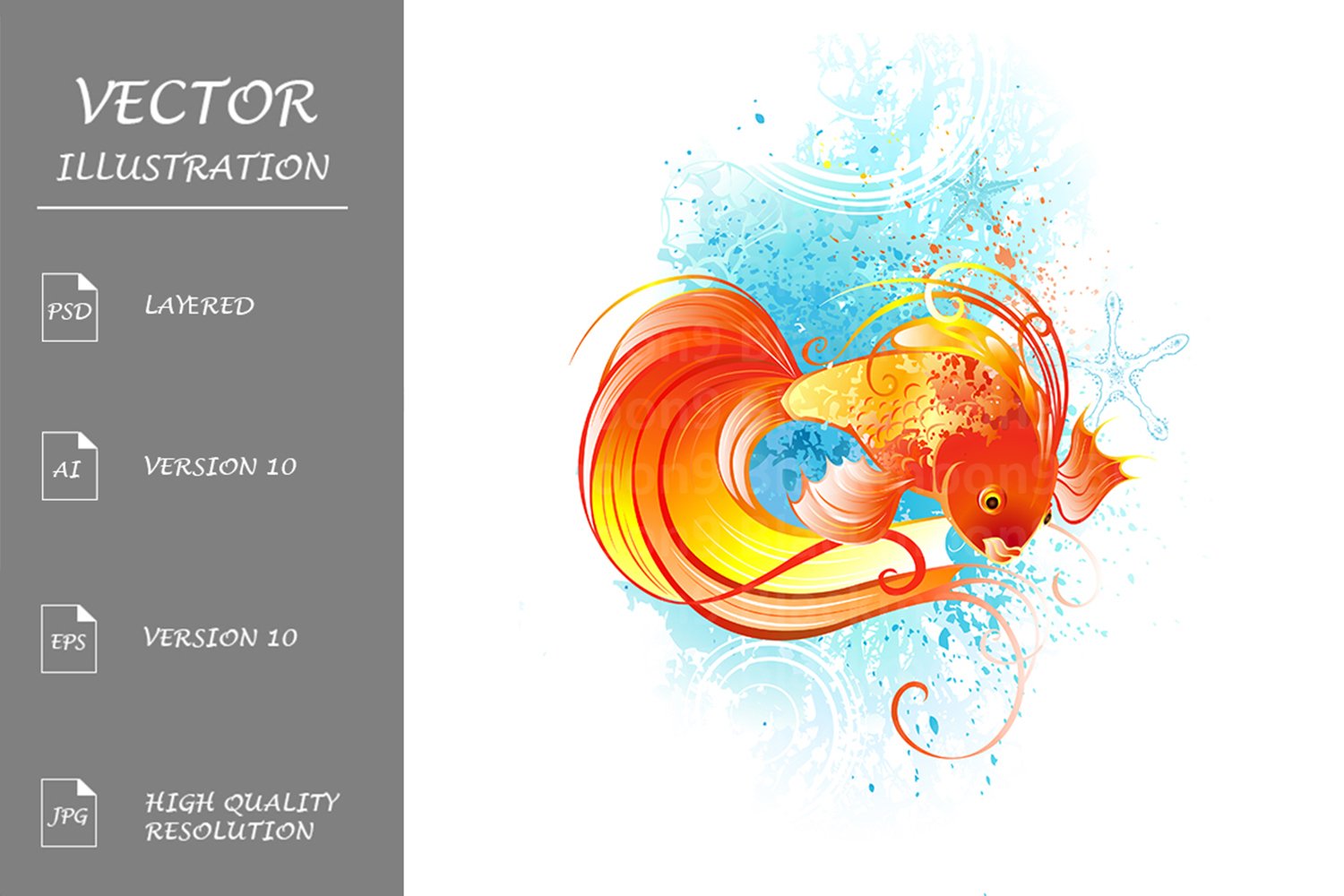 Red Fish (29582) | Illustrations | Design Bundles