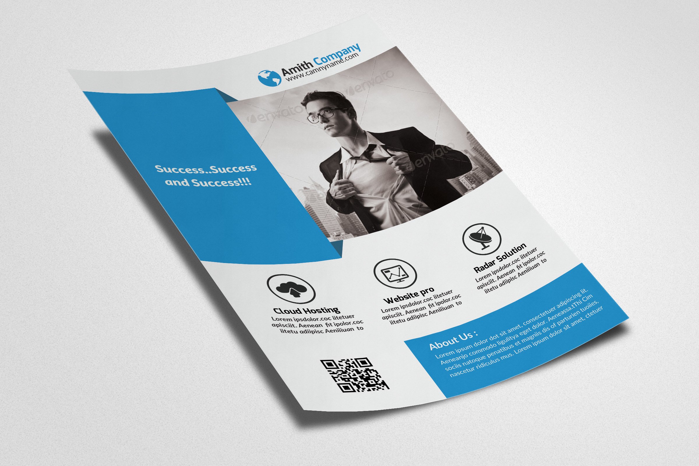 Business Motivation Flyer Template (58465) | Flyers | Design Bundles