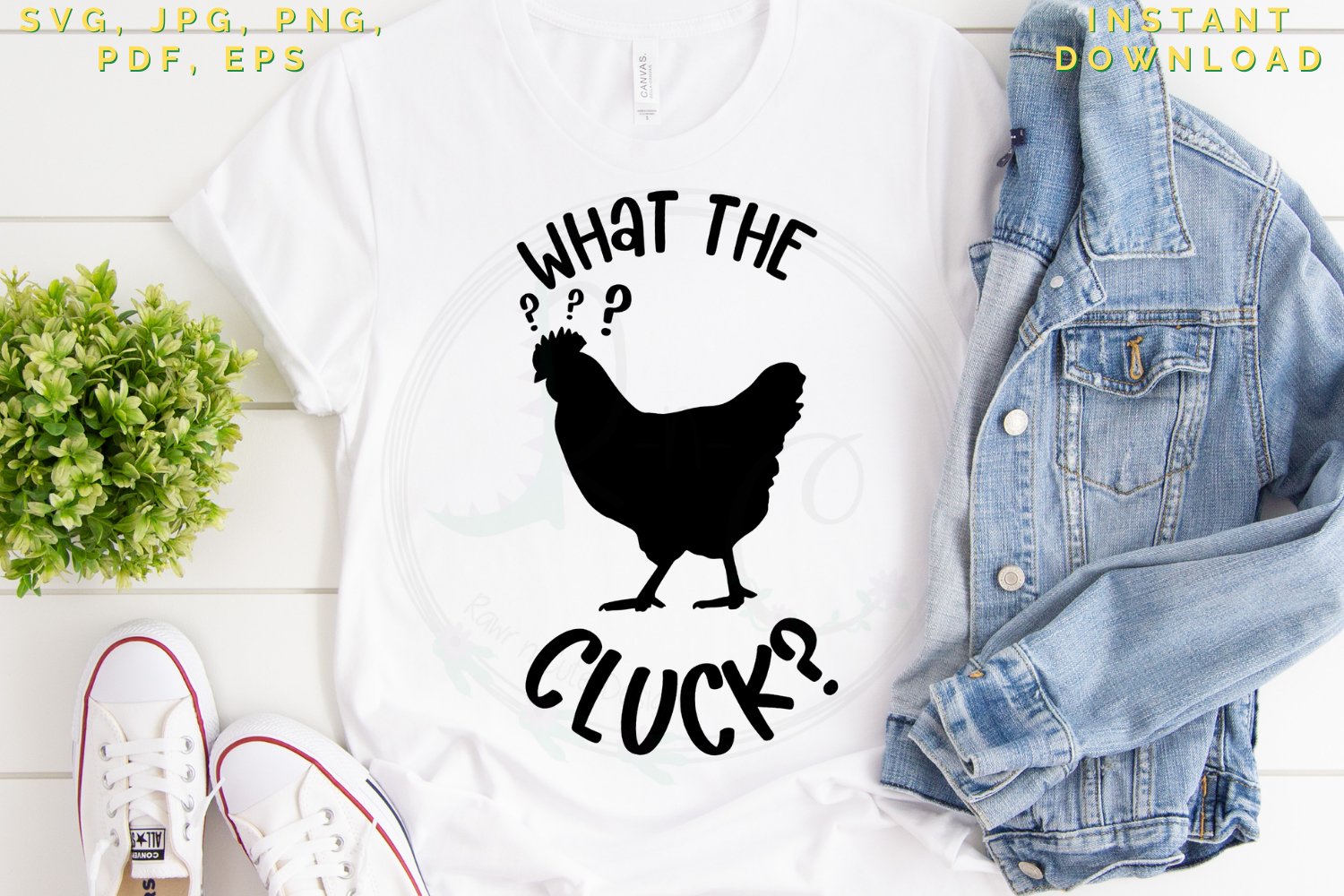 What the Cluck SVG, Chicken cut file (1089859) | Cut Files | Design Bundles