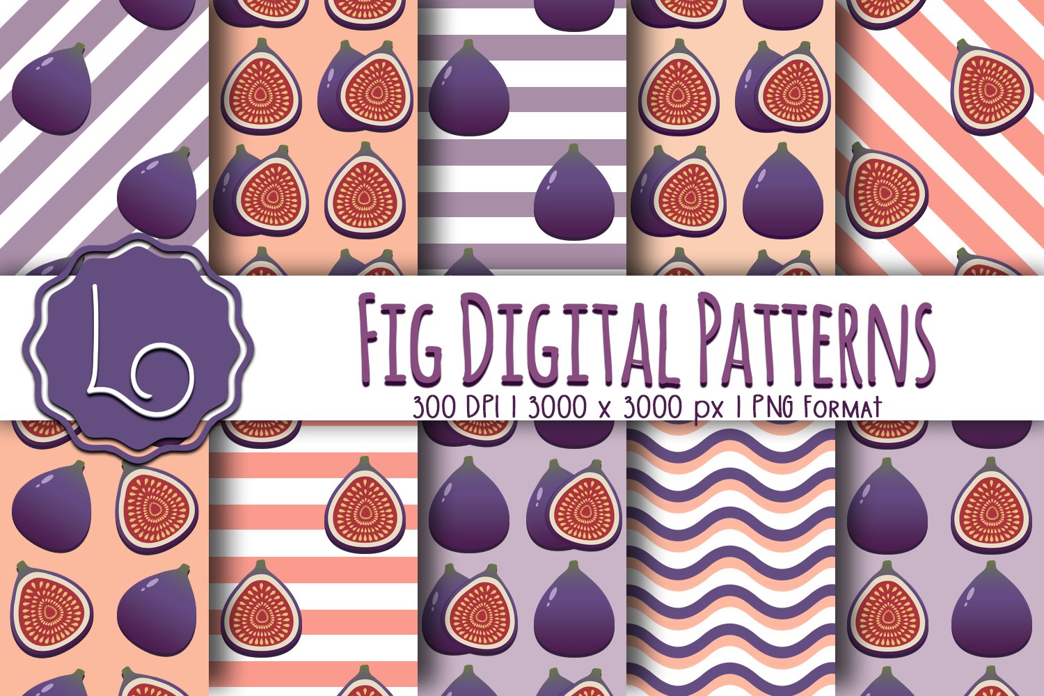 10 Fig Digital Patterns