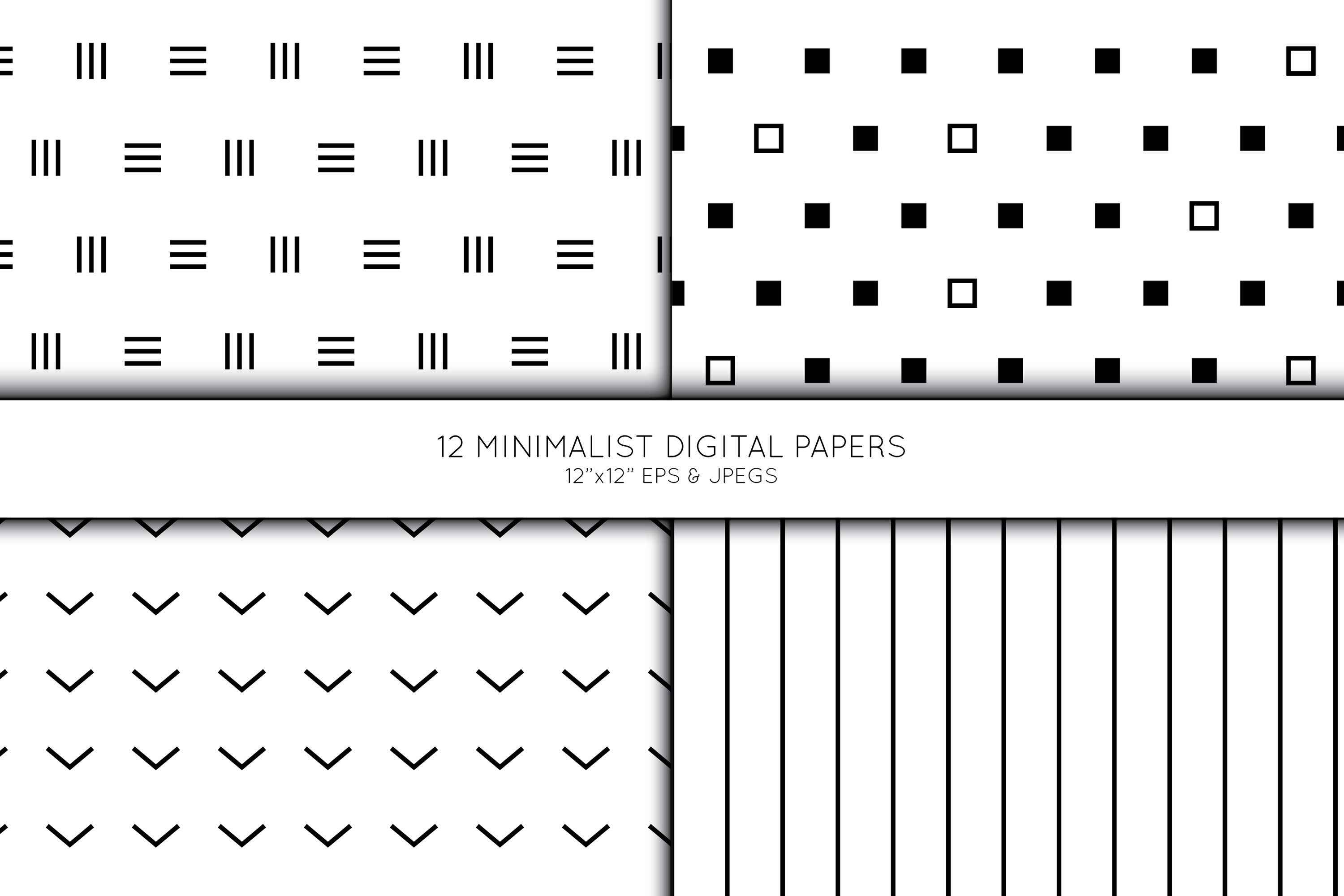 Geometric Digital Paper, Minimalist, Seamless pattern (281882 ...