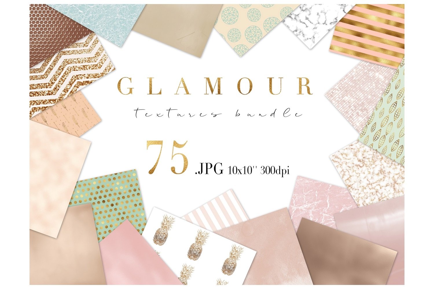 Glamour Textures Kit (120407) | Backgrounds | Design Bundles