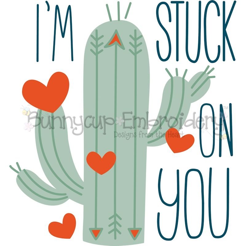 I'm Stuck On You Cactus - SVG, Clipart, Printable (420142) | Cut Files ...