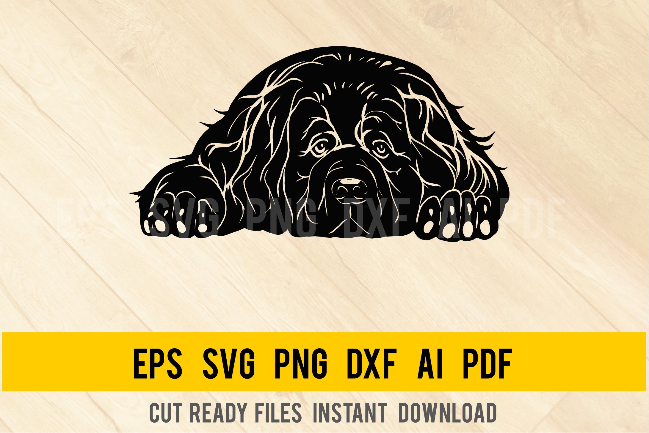 Newfoundland svg, Breed Dogs SVG, Pet Pup, Cut Art (1121568) | Cut ...