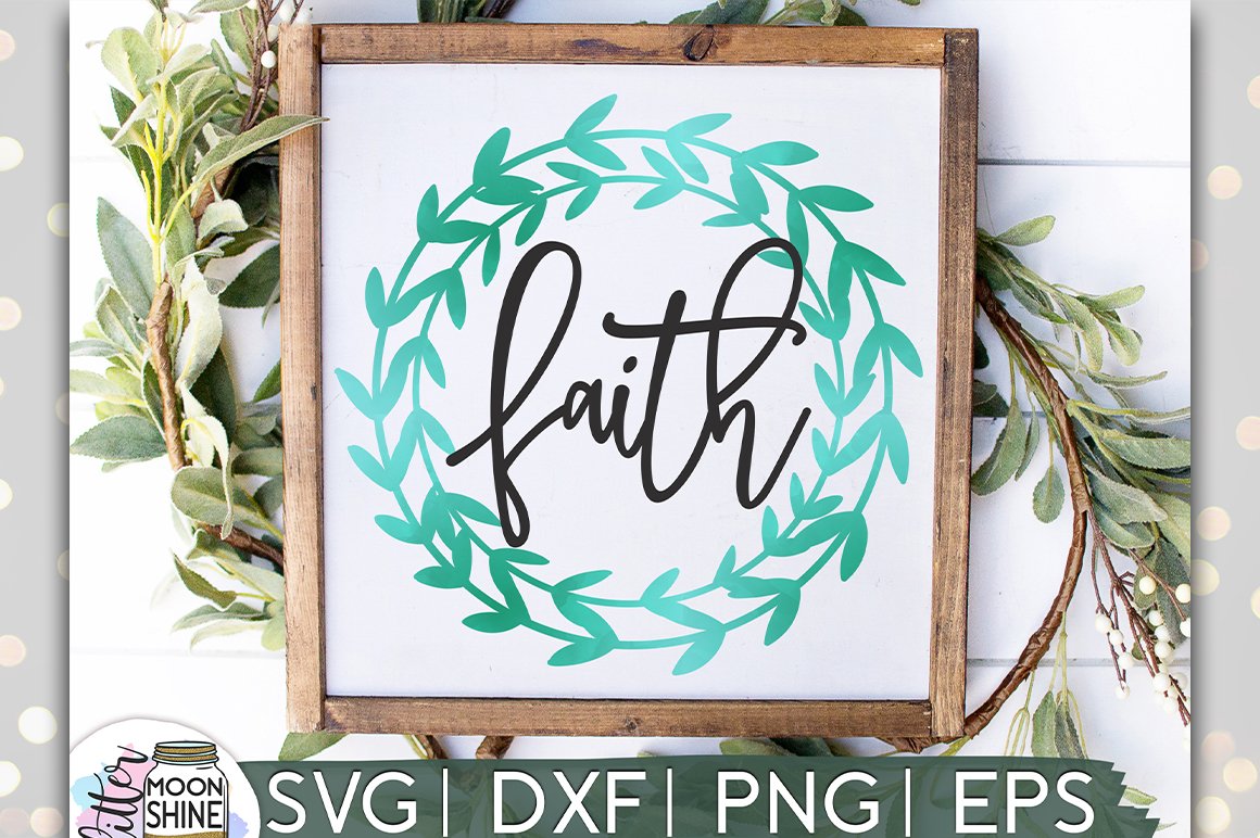 Faith SVG DXF PNG EPS Cutting Files